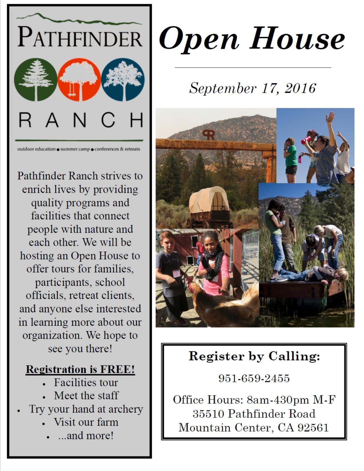 September Open House | Pathfinder Ranch